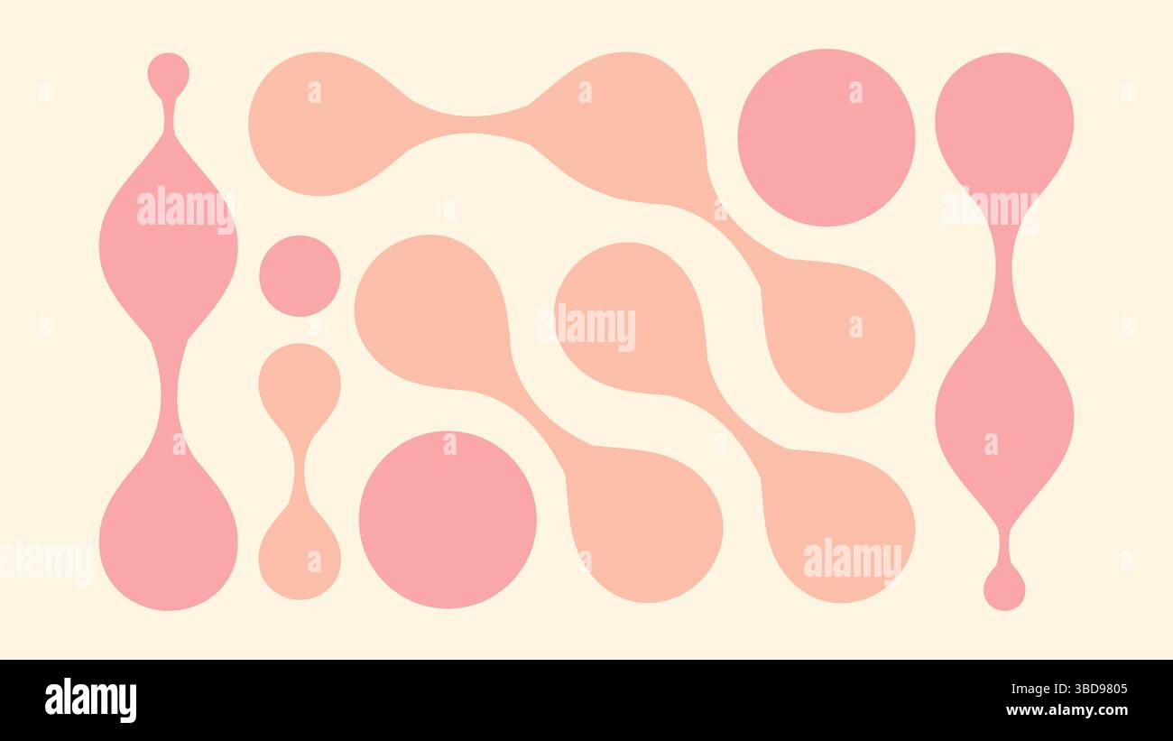 Peachy Bubble Shapes on Soft Background Stock Vector Image & Art - Alamy