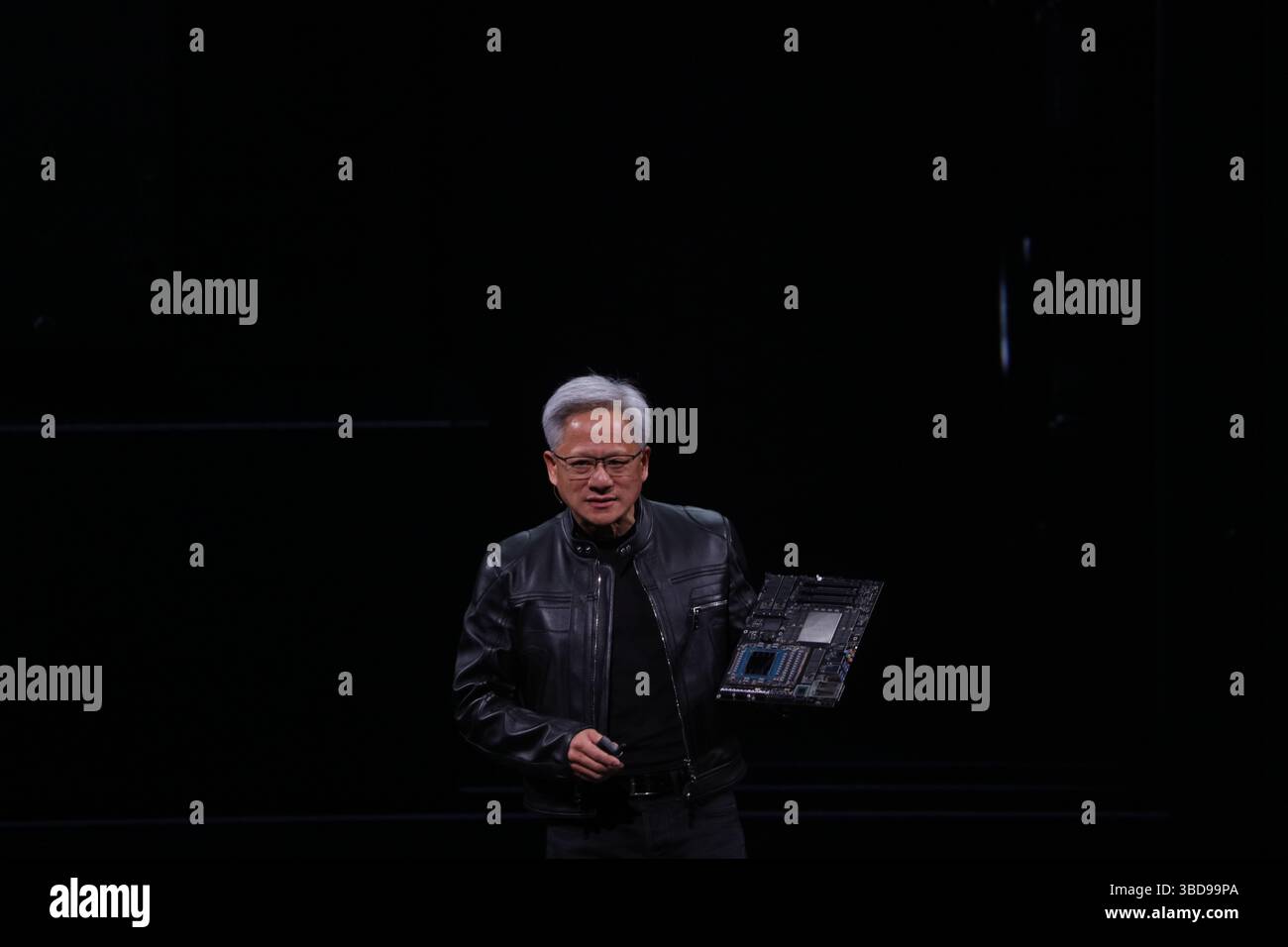 Nvidia Founder, President and CEO Jensen Huang speaks in Taipei on May ...