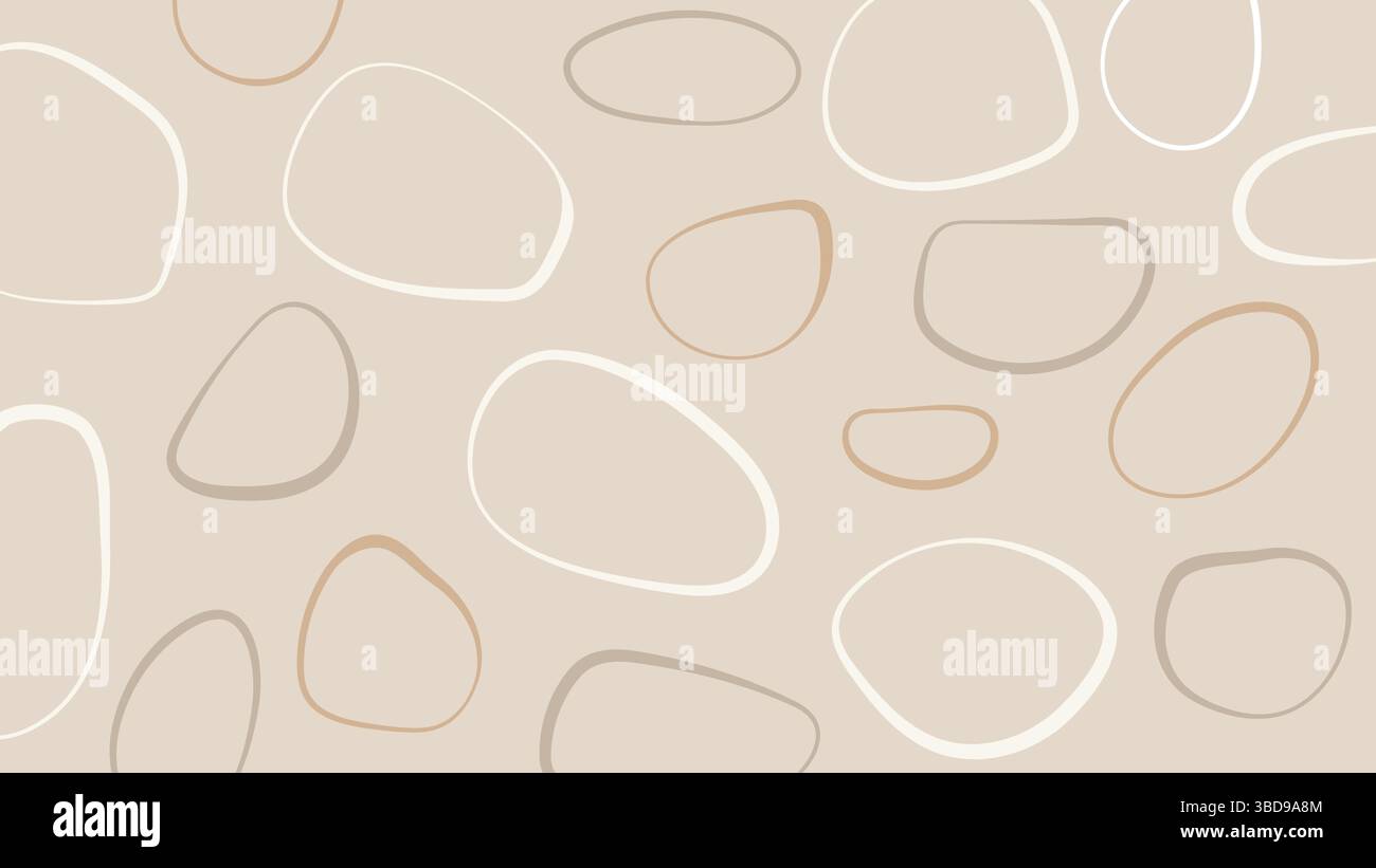 Minimal Line Art with Soft Oval Background Stock Vector Image & Art - Alamy