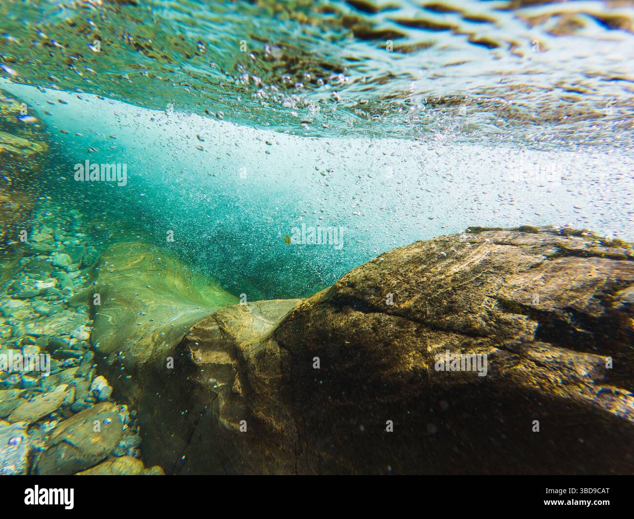 Crystal clear water of a Norwegian mountain river: an amazing ...