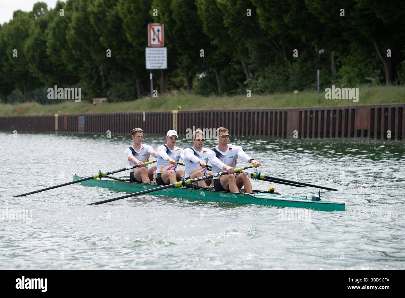 The four without coxswain stroke Rene SCHMELA Wolf Niklas SCHROEDER ...