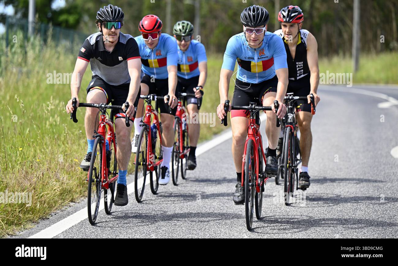 Rio Maior, Portugal. 22nd May, 2025. Coach Steven Peeters and Athlete ...
