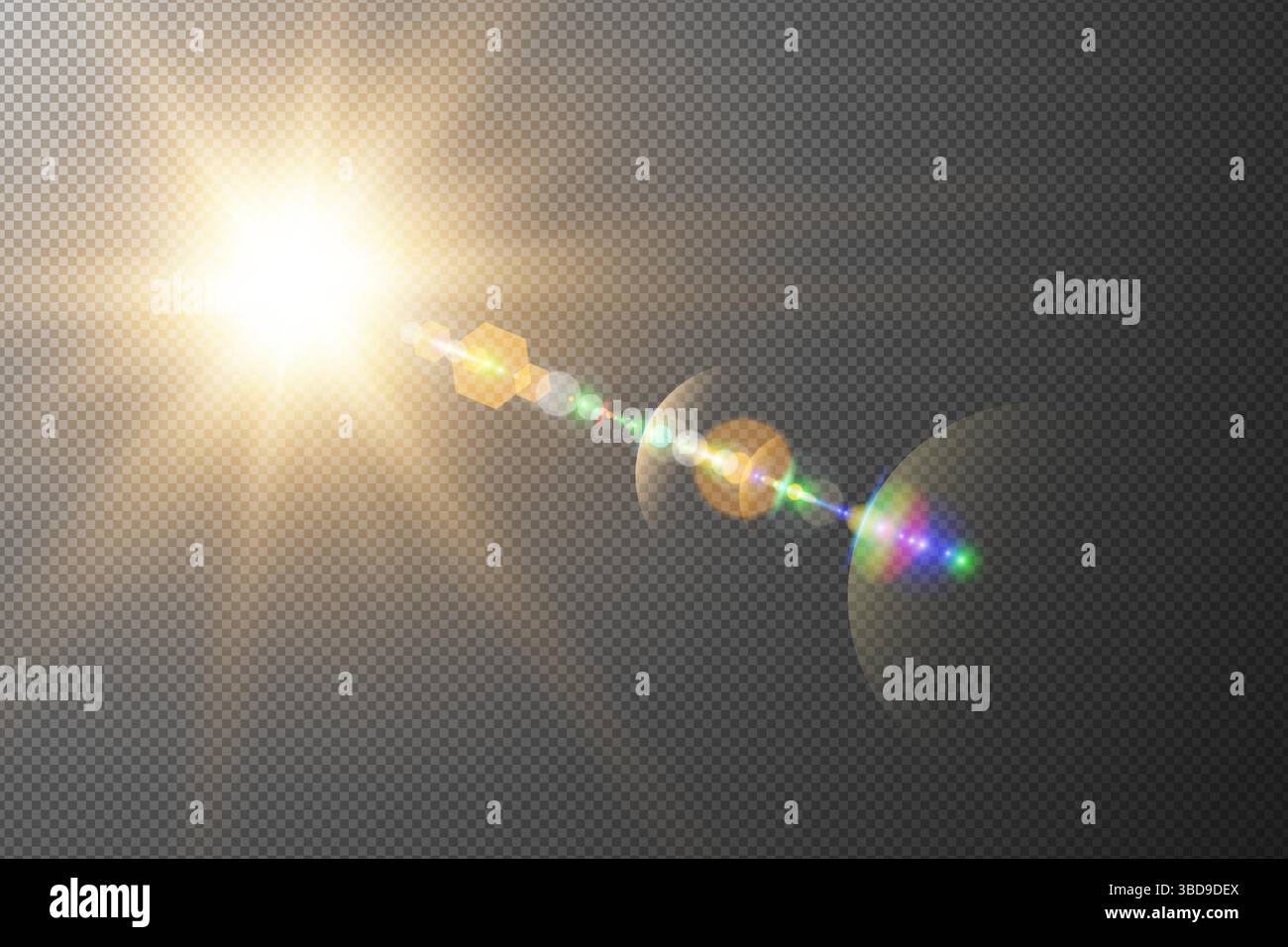 Bright sun ray effect Stock Vector Image & Art - Alamy