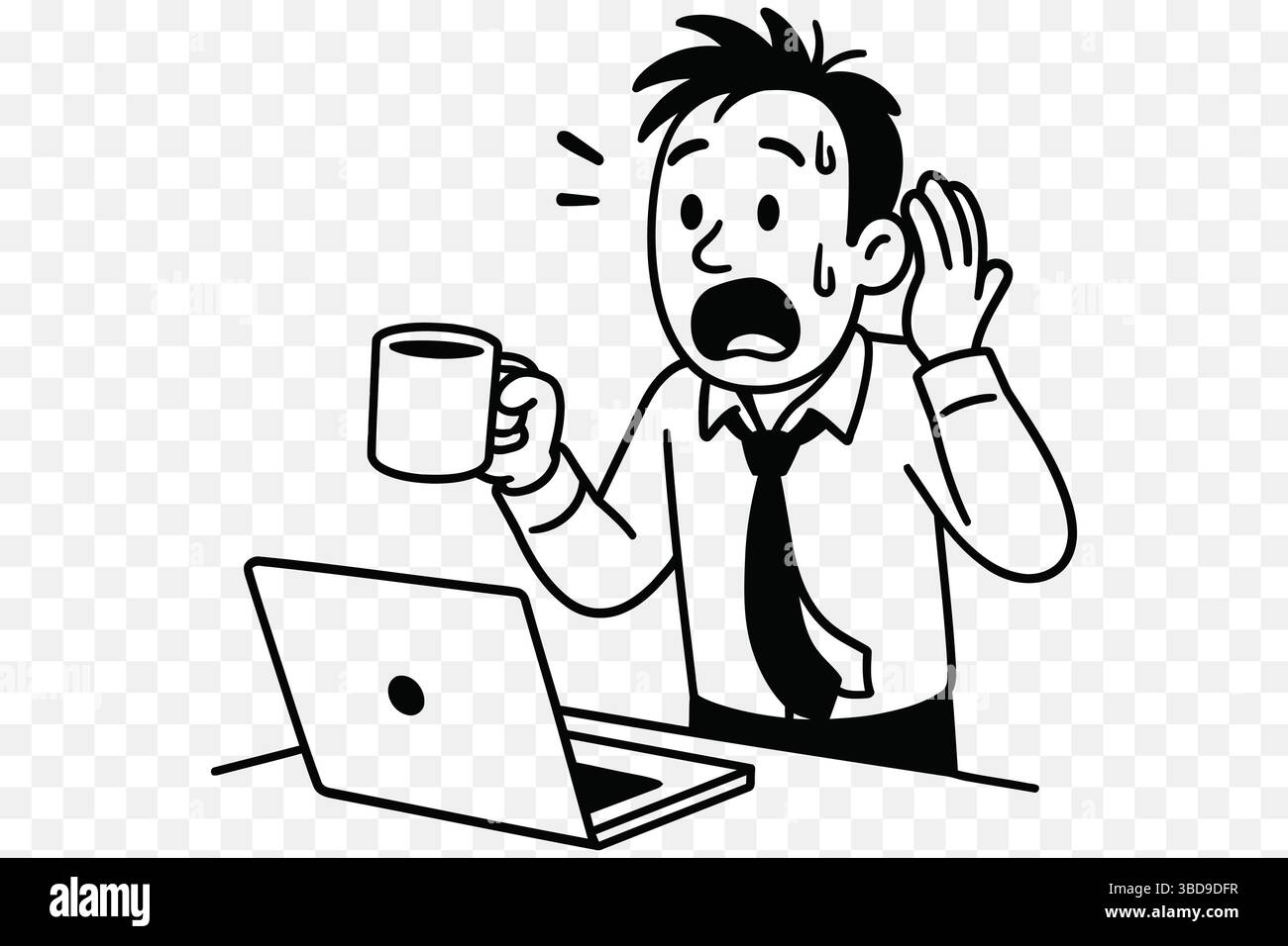 Employee reaction Stock Vector Images - Alamy