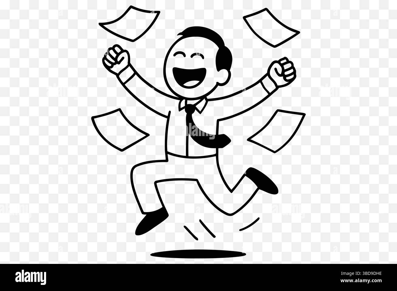 Office burnout relief sketch hi-res stock photography and images - Alamy