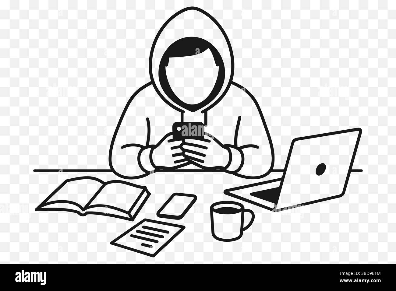 Distraction awareness drawing hi-res stock photography and images - Alamy