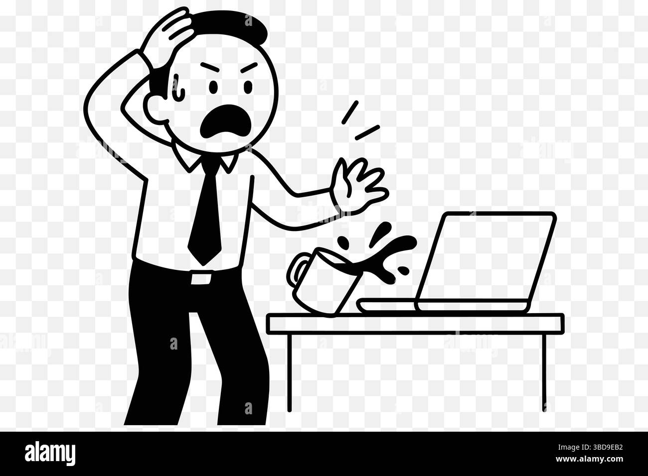 Tech mishap clipart hi-res stock photography and images - Alamy