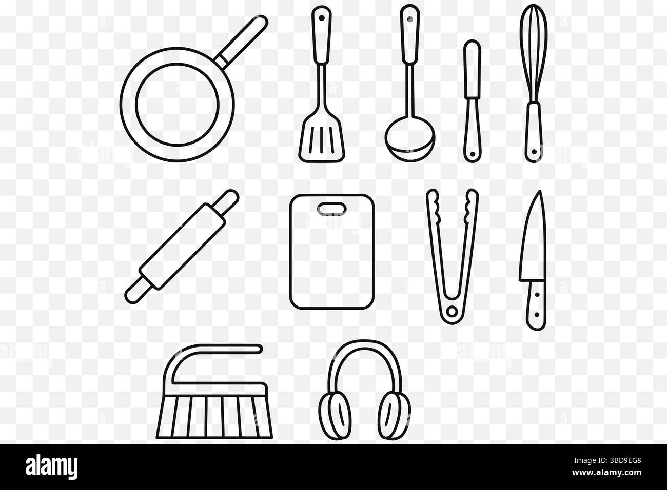 Minimalist chef tools Stock Vector Images - Alamy