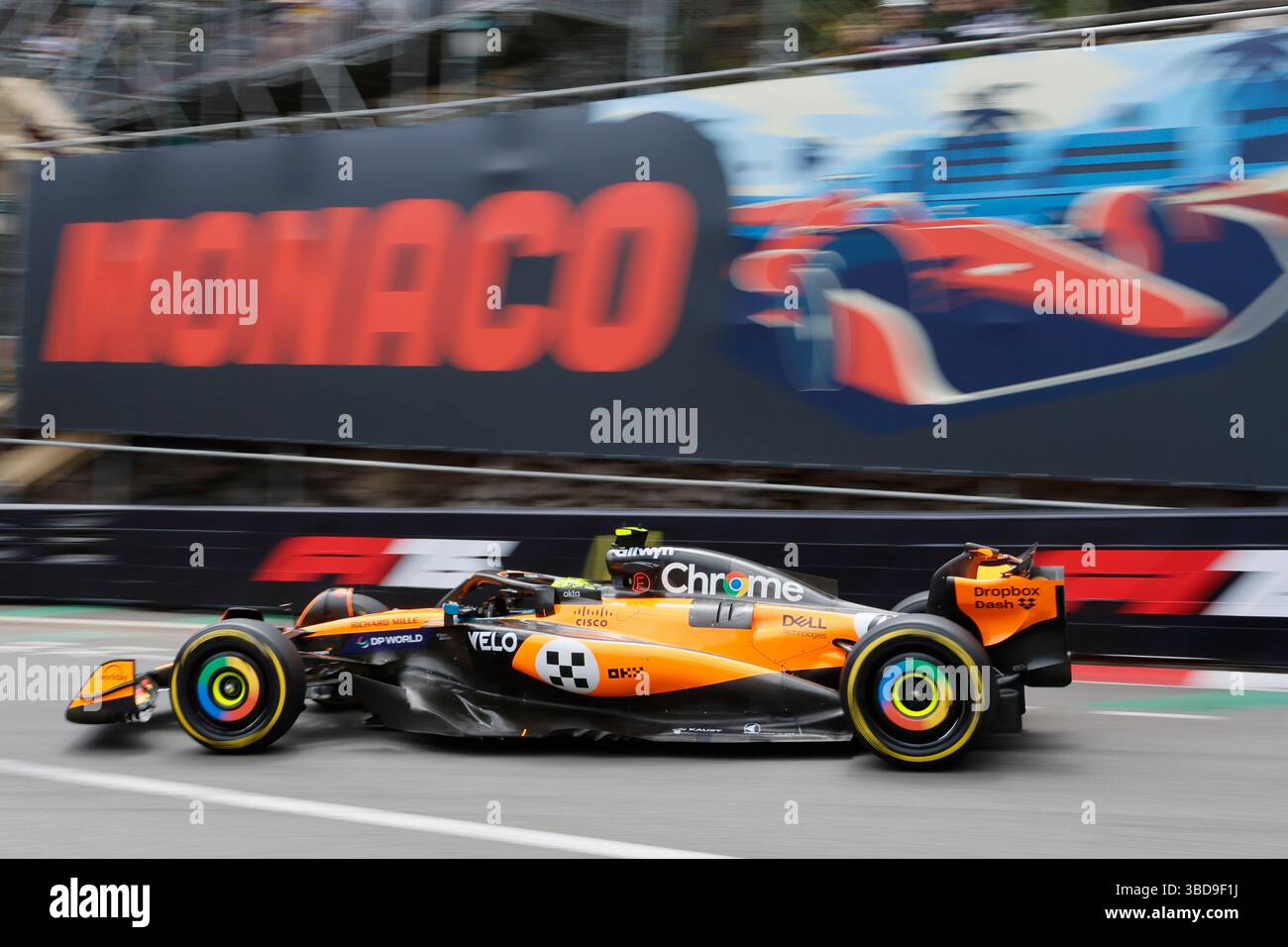 Monaco, May 23nd 2025. Formula 1 Tag Heuer Grand Prix de Monaco 2025. Pictured: #4 Lando Norris ...