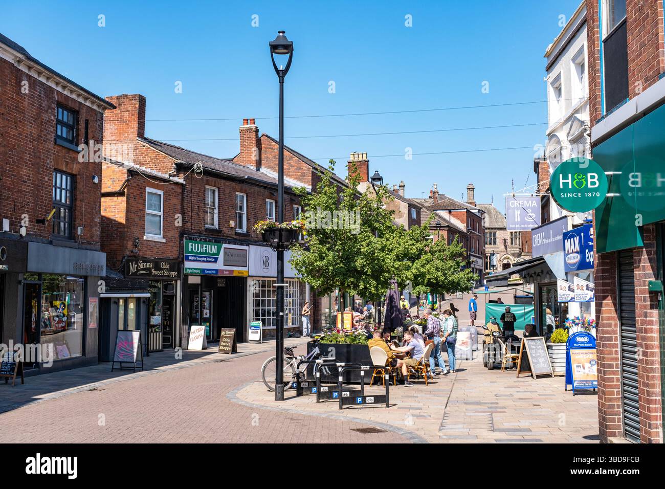 Bridge street in town centre of Congleton Cheshire UK Stock Photo - Alamy