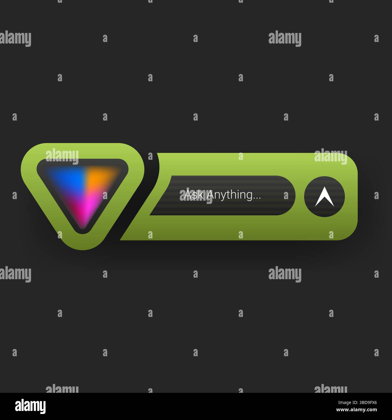 A modern and minimalist chat UI component for an AI assistant ...