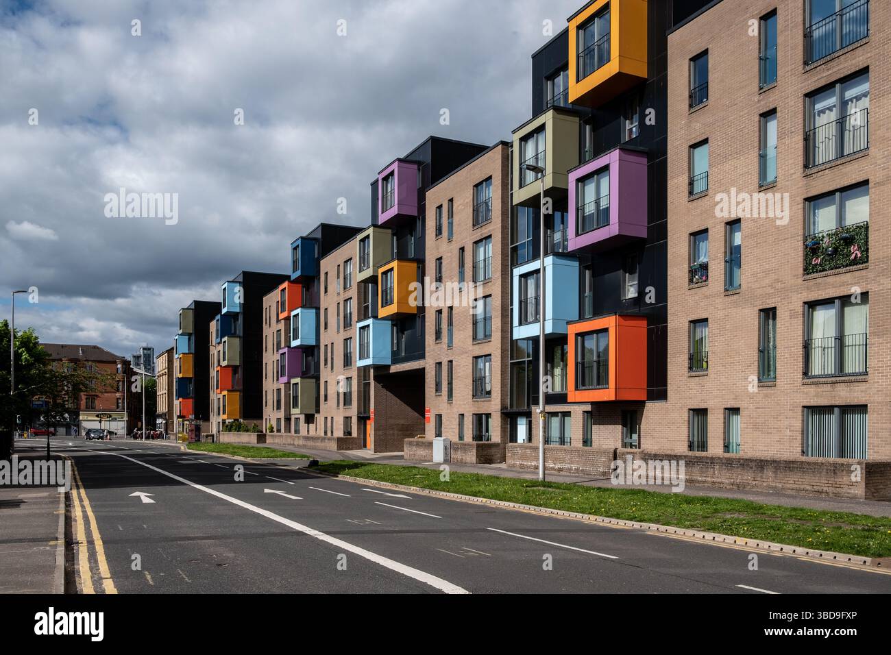 Modern Housing Golspie Street Govan Glasgow Stock Photo - Alamy