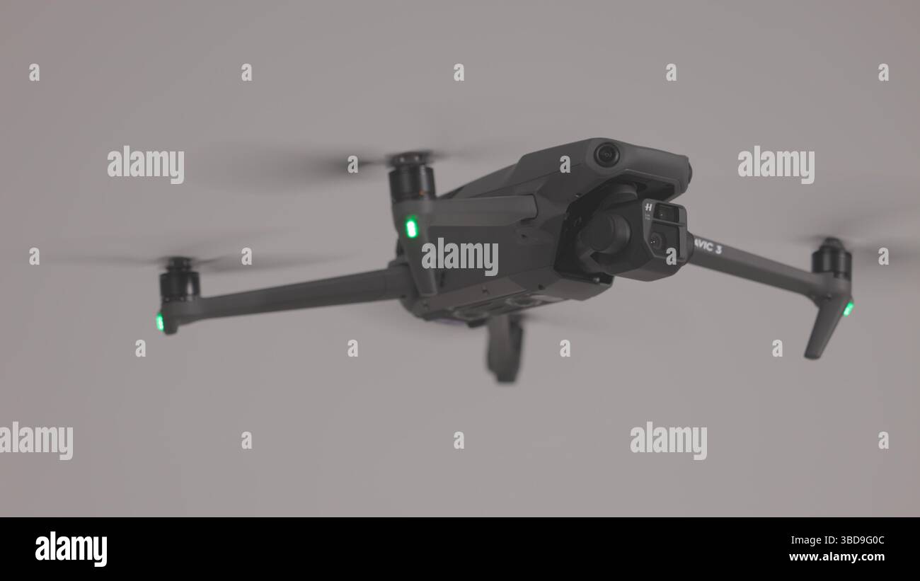 DJI Mavic 3 - Flying on withe background. Closeup drone. Most popular ...