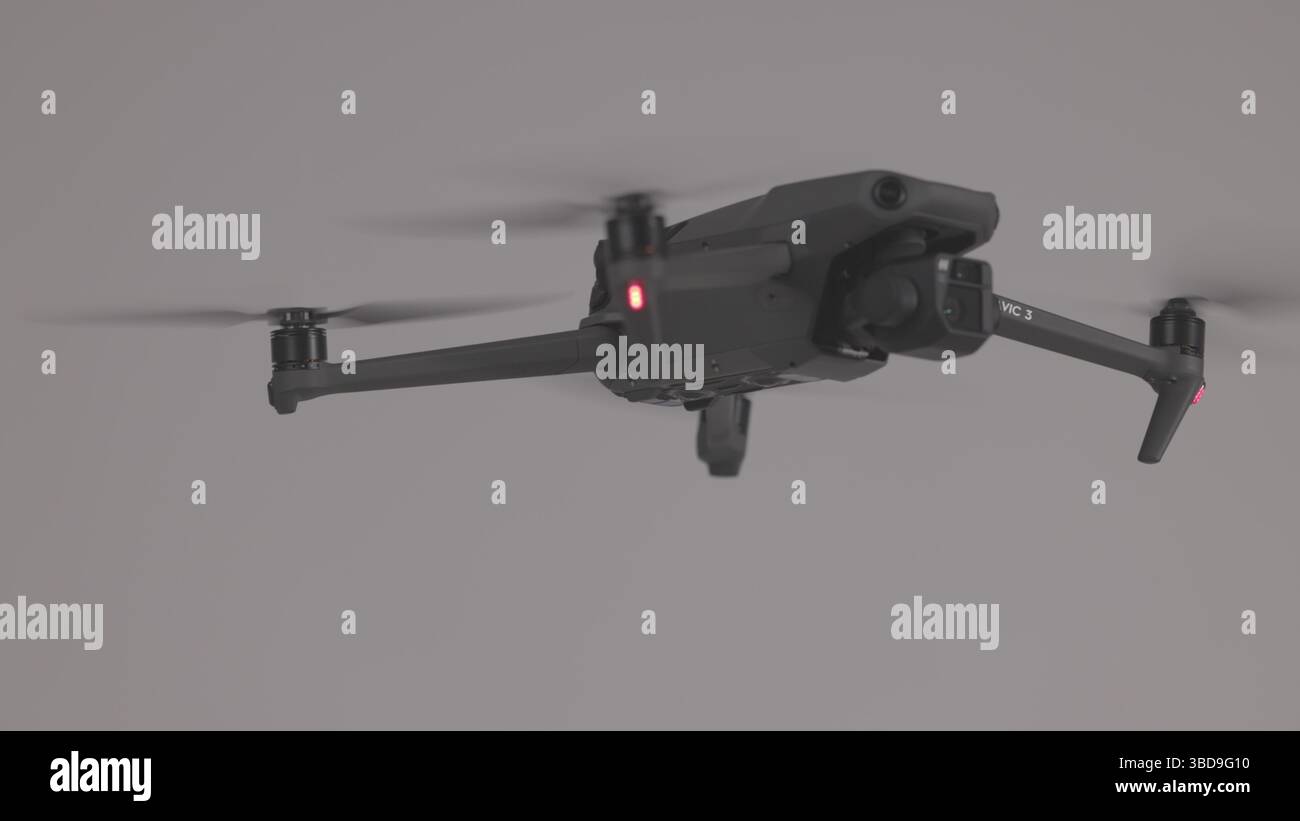 DJI Mavic 3 - Flying on withe background. Closeup drone. Most popular ...
