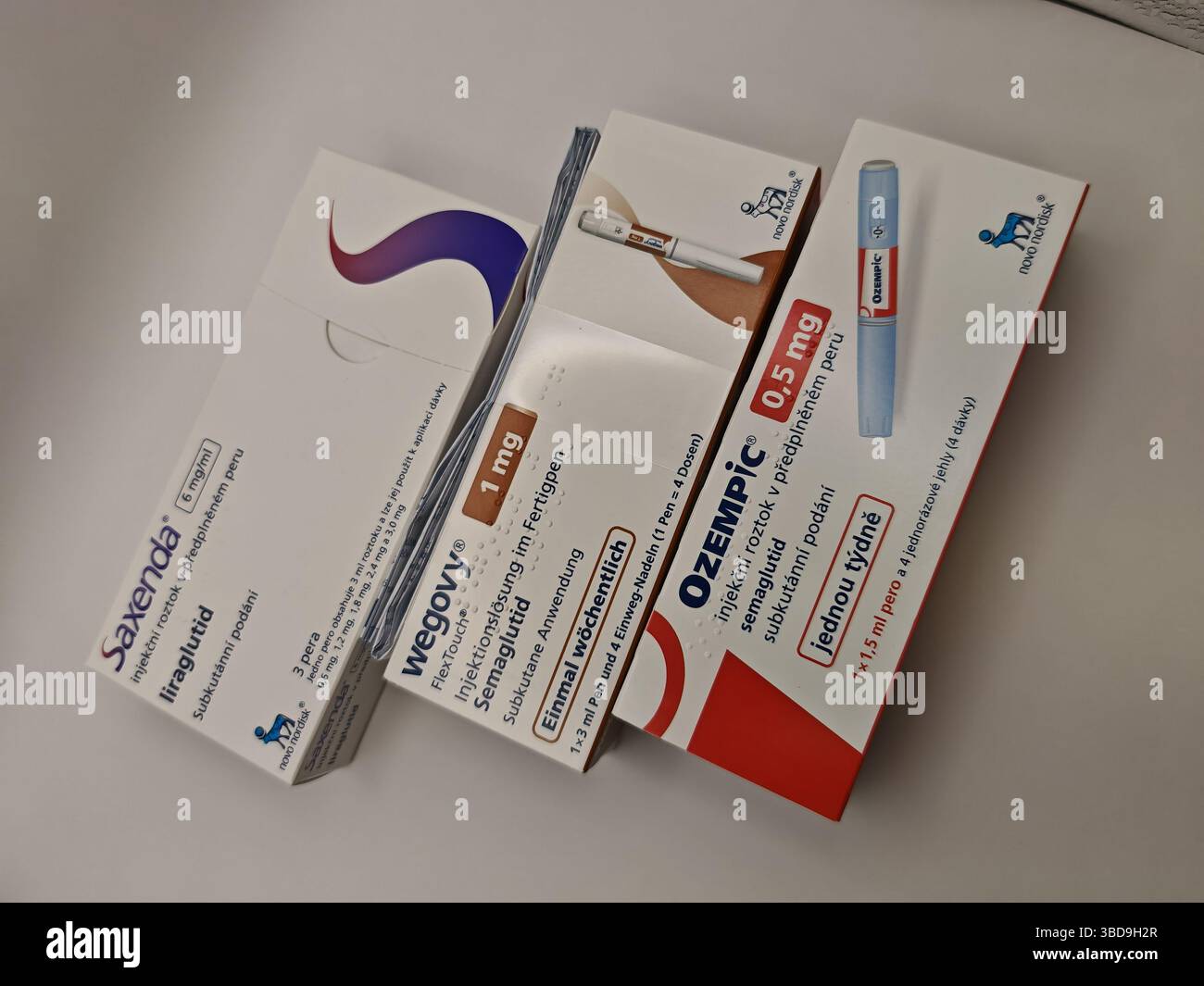 Prague, Czech Republic – May 6 2025:Wegovy, Ozempic, Saxenda, and ...