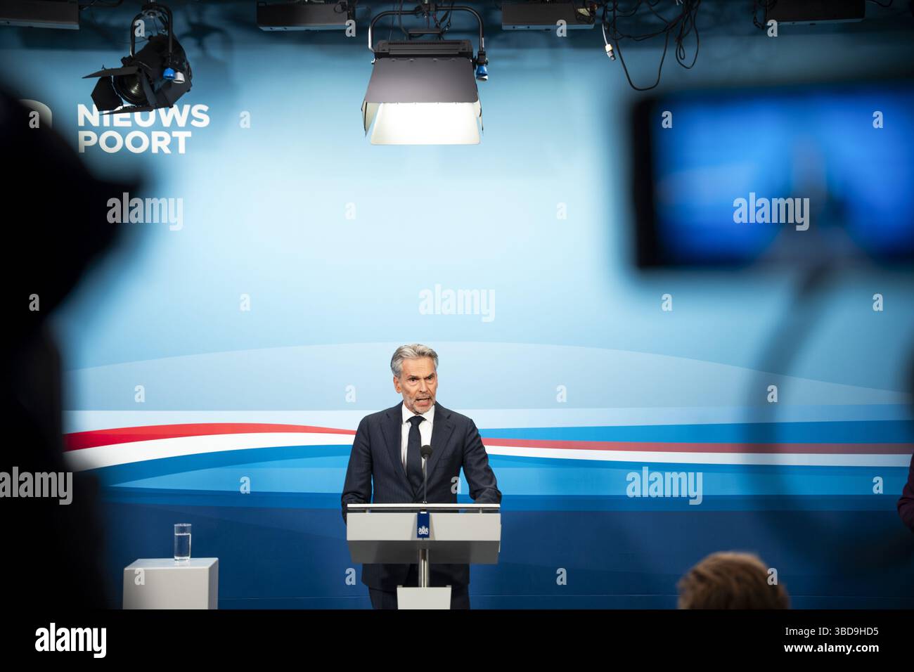 DEN HAAG - Prime Minister Dick Schoof speaks to the press after the ...