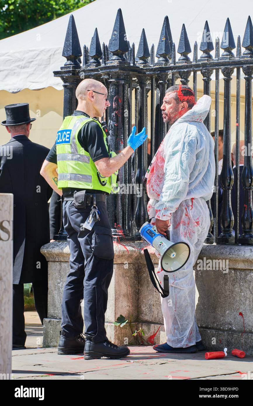 Palestinian demonstrator hi-res stock photography and images - Alamy