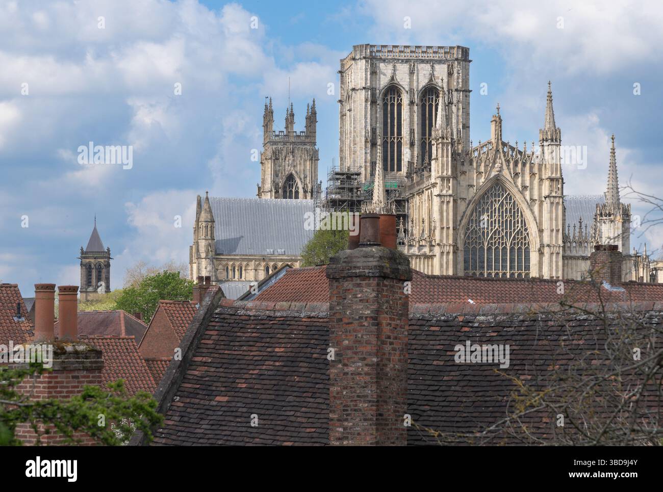 Exterior view of York Minster, a magnificent Gothic cathedral located ...