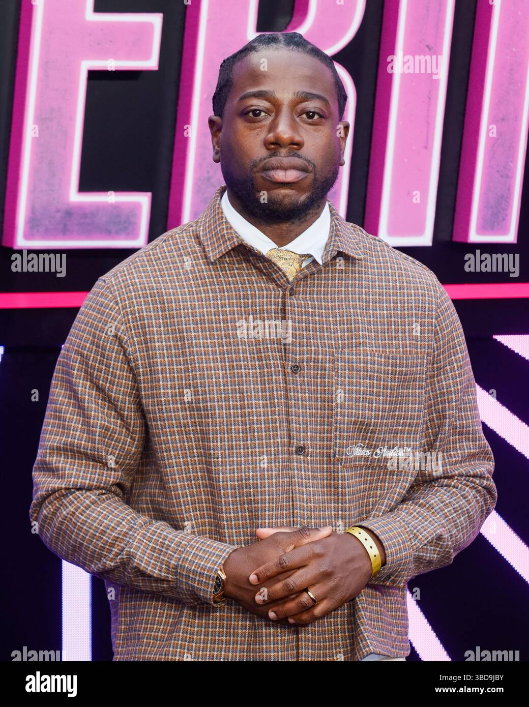 Asher Glean attends the World Premiere of 'Ballerina' held at the ...