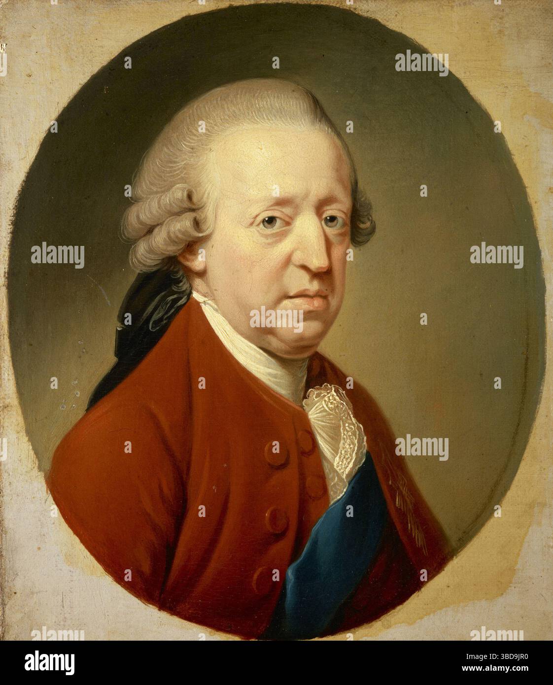 A portrait of Charles Edward Stuart, aka Bonnie Prince Charlie painted ...