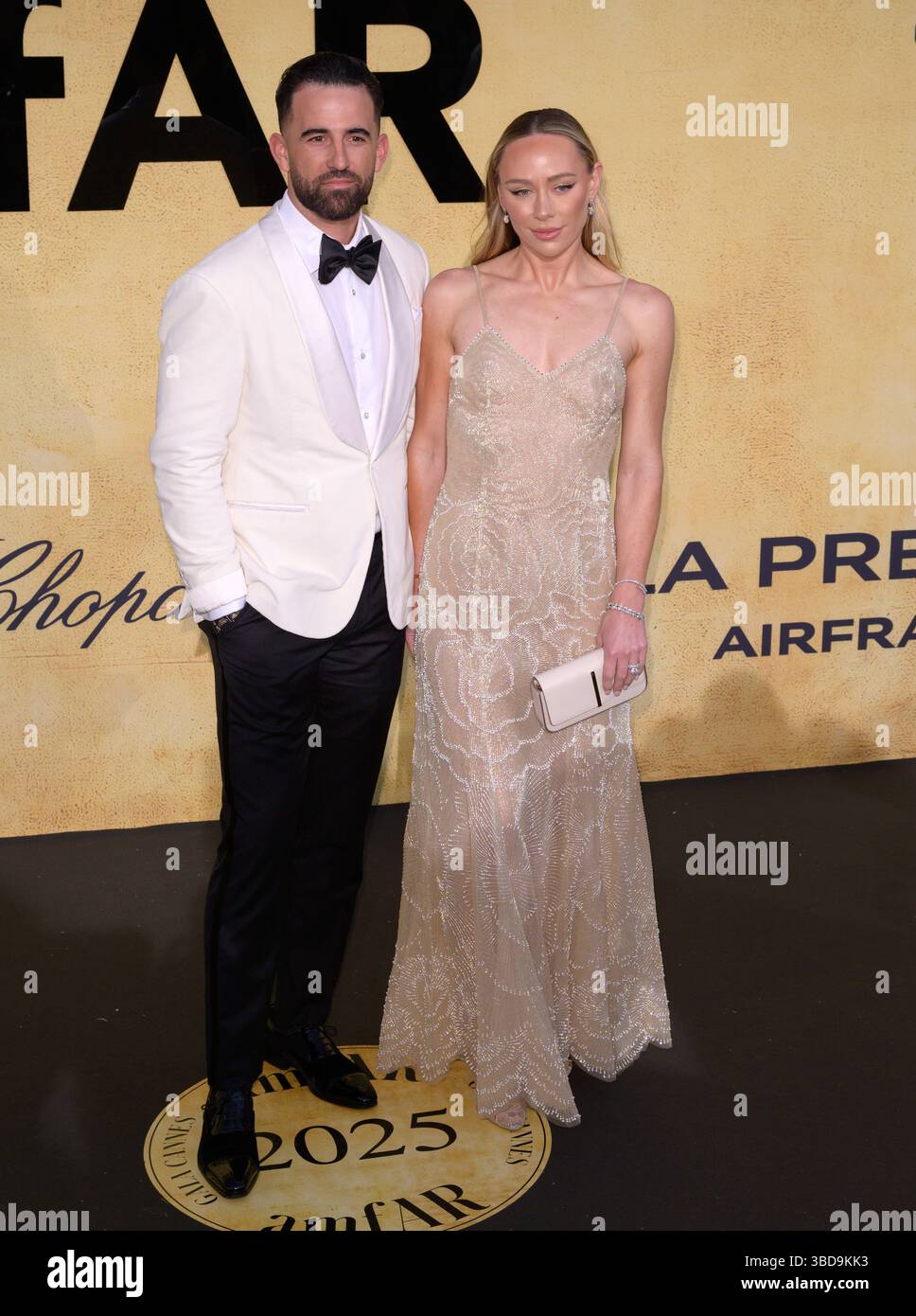 ANTIBES, FRANCE. May 22, 2025: Deven Marrero & Hayley Sullivan at the ...