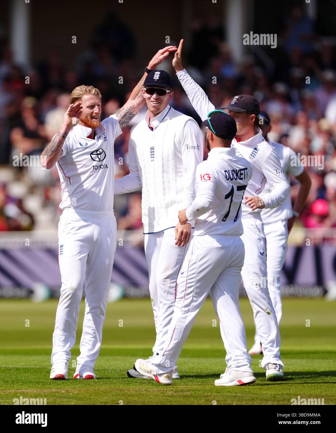 England's Ben Stokes celebrates the wicket of Zimbabwe's Wessly ...