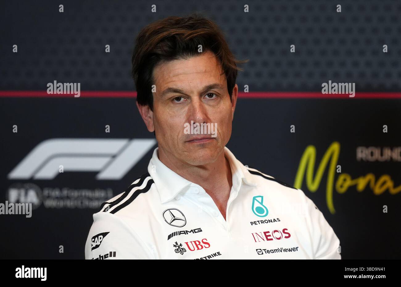 Mercedes Team Principle and CEO Toto Wolff during a press conference on ...