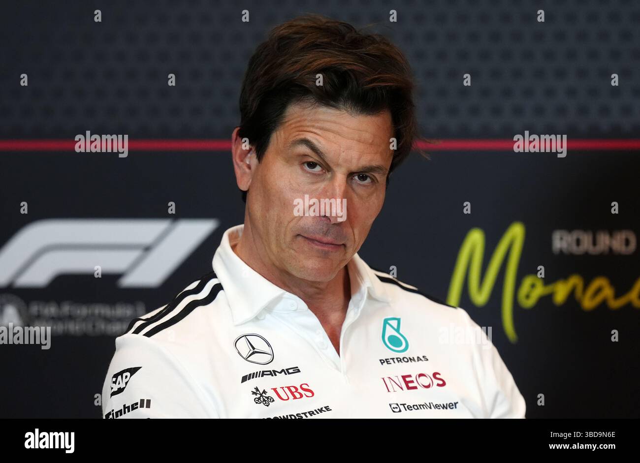 Mercedes Team Principle and CEO Toto Wolff during a press conference on ...