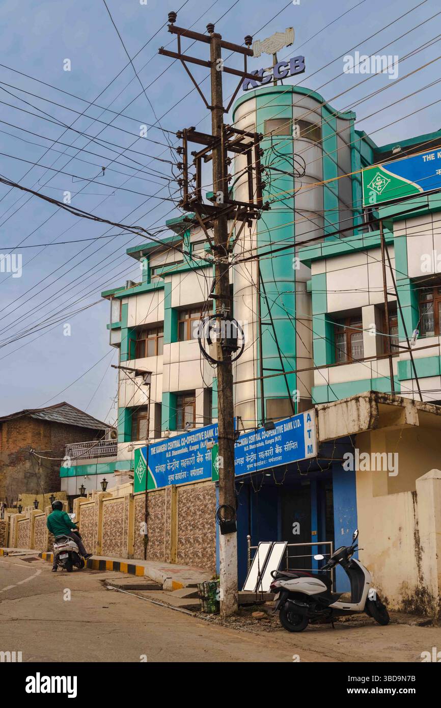 A mass of Electric/Telephone cables; a normal sight in India Stock ...