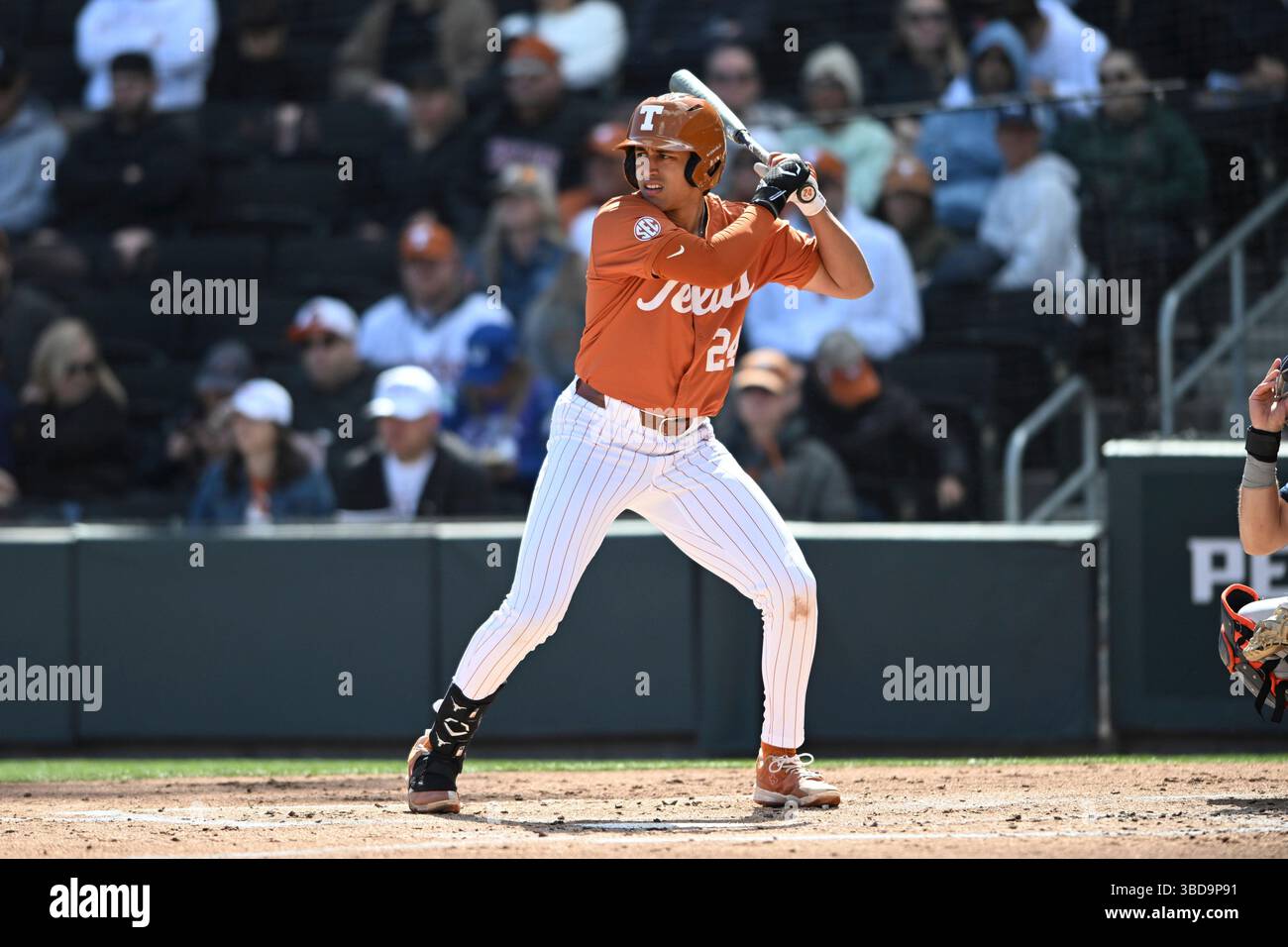 Adrian Rodriguez (24) of the Texas Longhorns at bat during a game ...