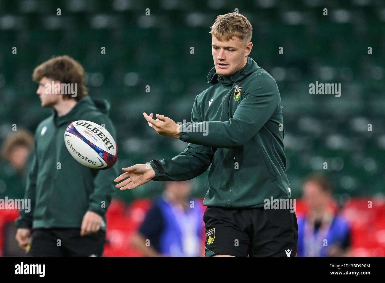Fin Smith of Northampton Saints during the Captain's Run at the ...