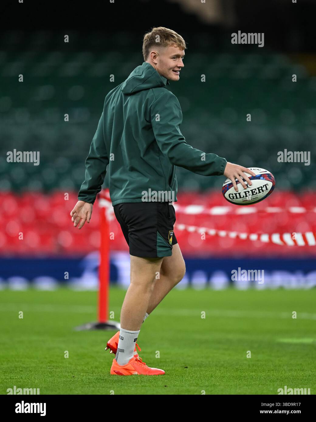 Fin Smith of Northampton Saints during the Captain's Run at the ...
