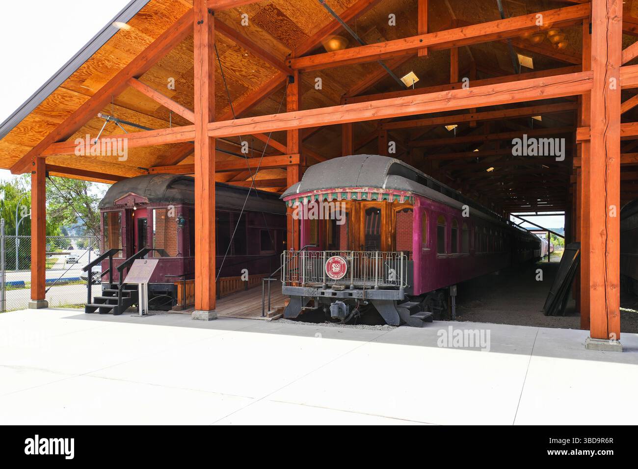 Passenger car of the Soo-Spokane Train de Luxe line in the Cranbrook ...