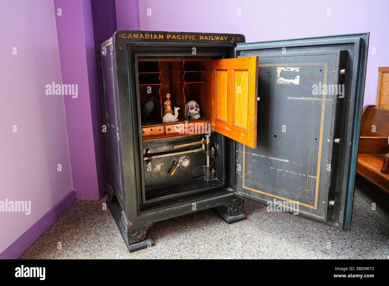 Safe of the Canadian Pacific Railway displayed in the Cranbrook History ...
