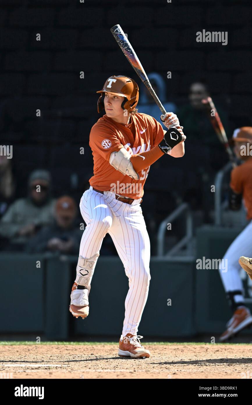 Cole Chamberlain (52) of the Texas Longhorns at bat during a game ...