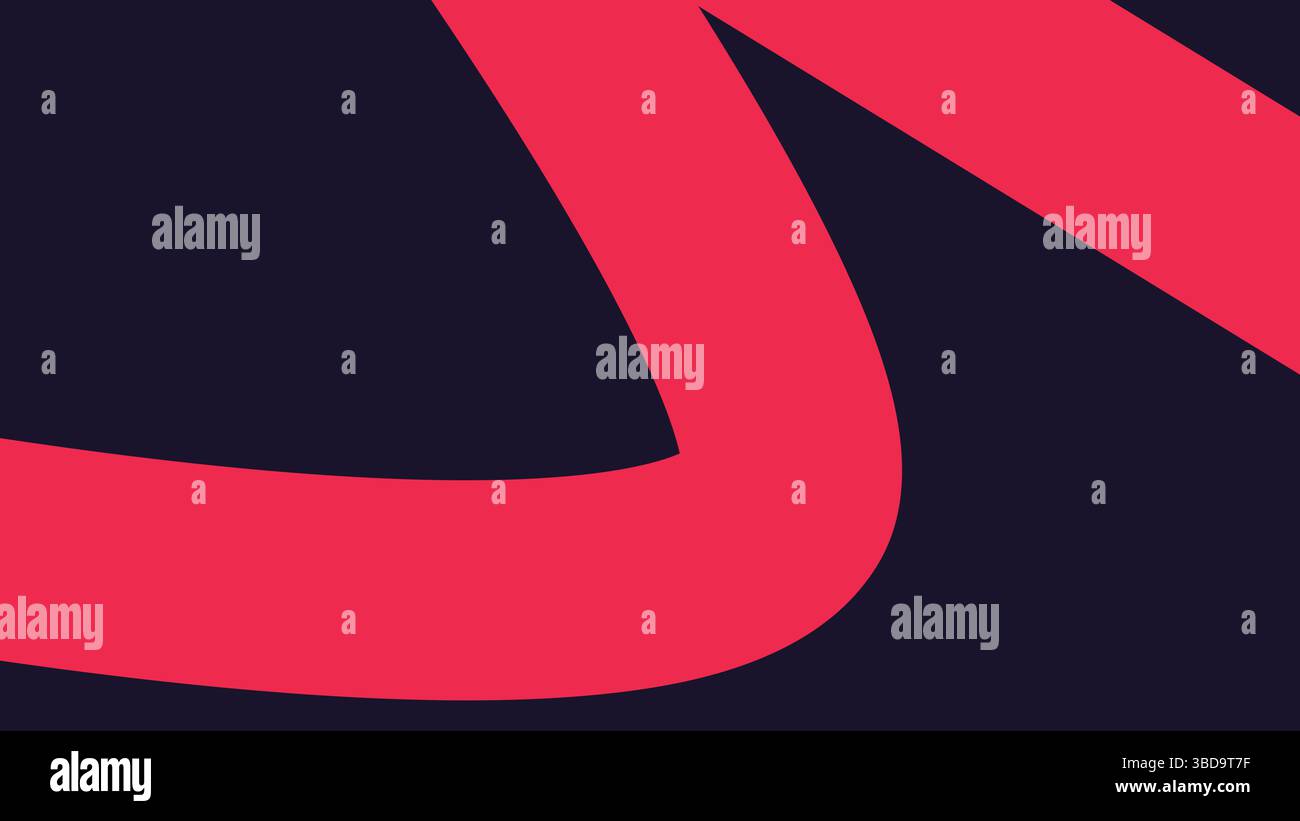 Red Swooping Line on Deep Black Background Stock Vector Image & Art - Alamy