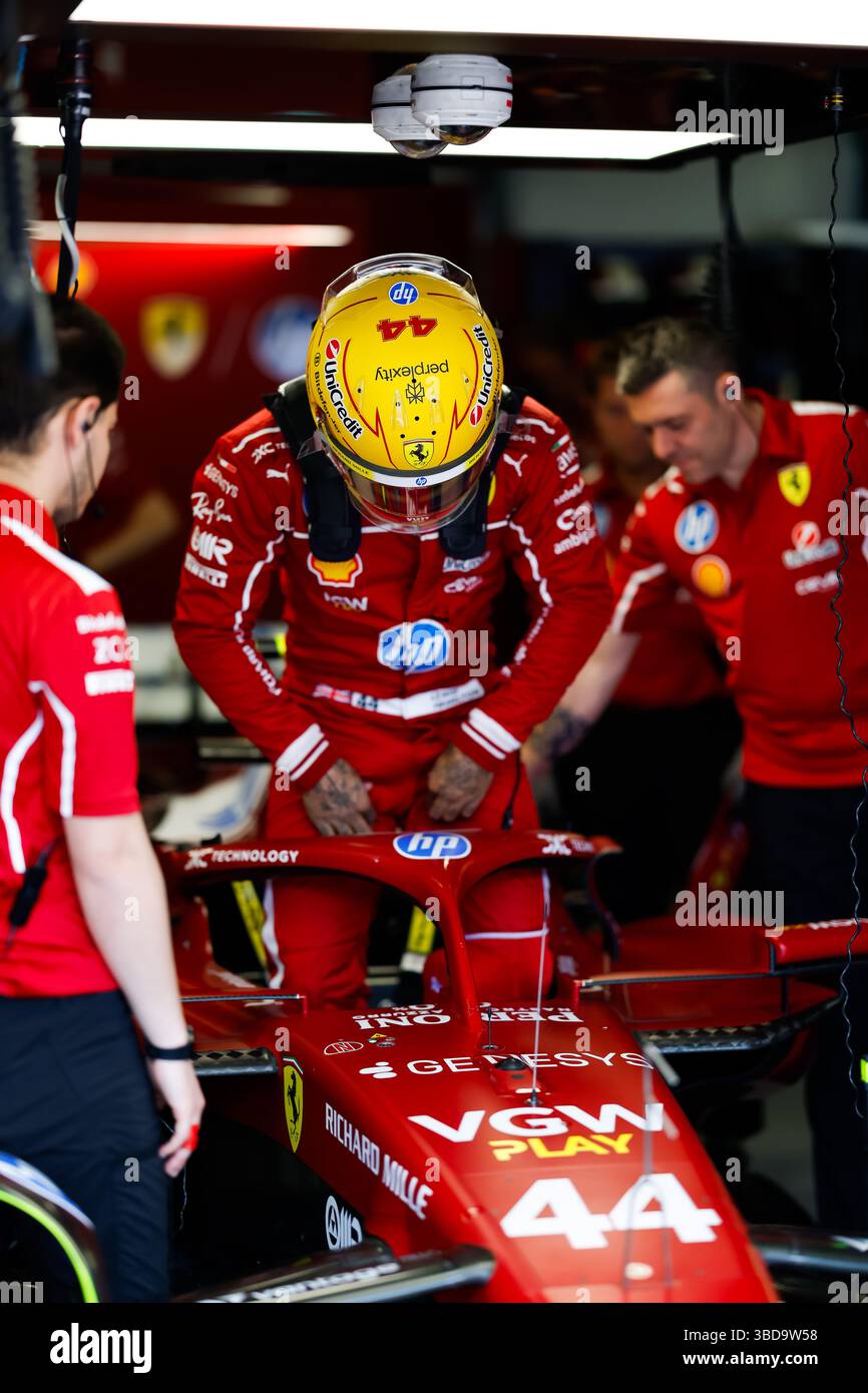 HAMILTON Lewis (gbr), Scuderia Ferrari SF-25, portrait during the ...