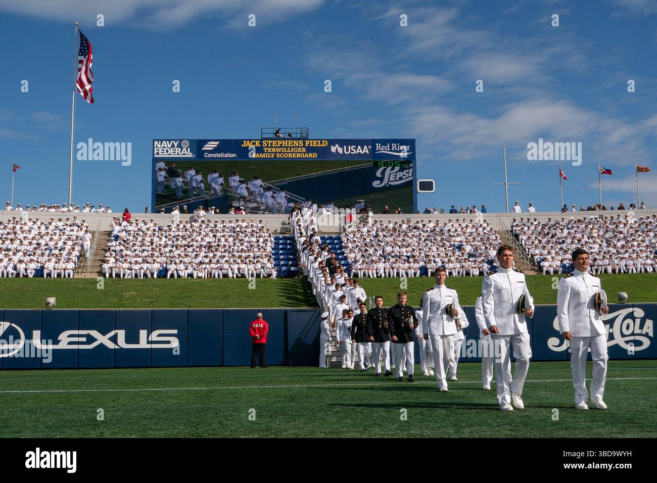 Annapolis, United States. 23rd May, 2025. Midshipmen arrive for the ...