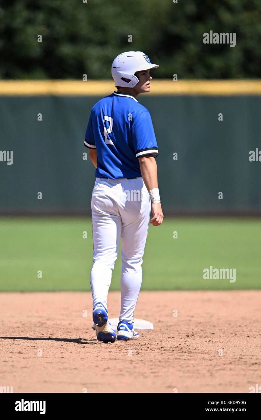 Brady Harris (2) of the Trinity Christian Conquerors (Jacksonville ...
