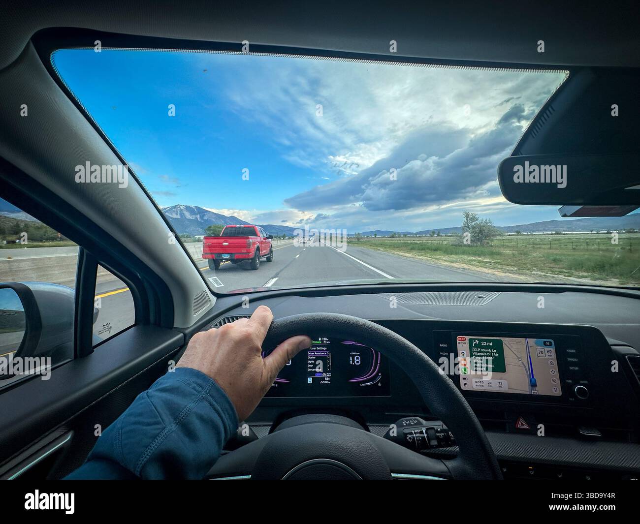 13 MAY 2025 - Nevada, USA - Driving the freeway on a road trip across ...