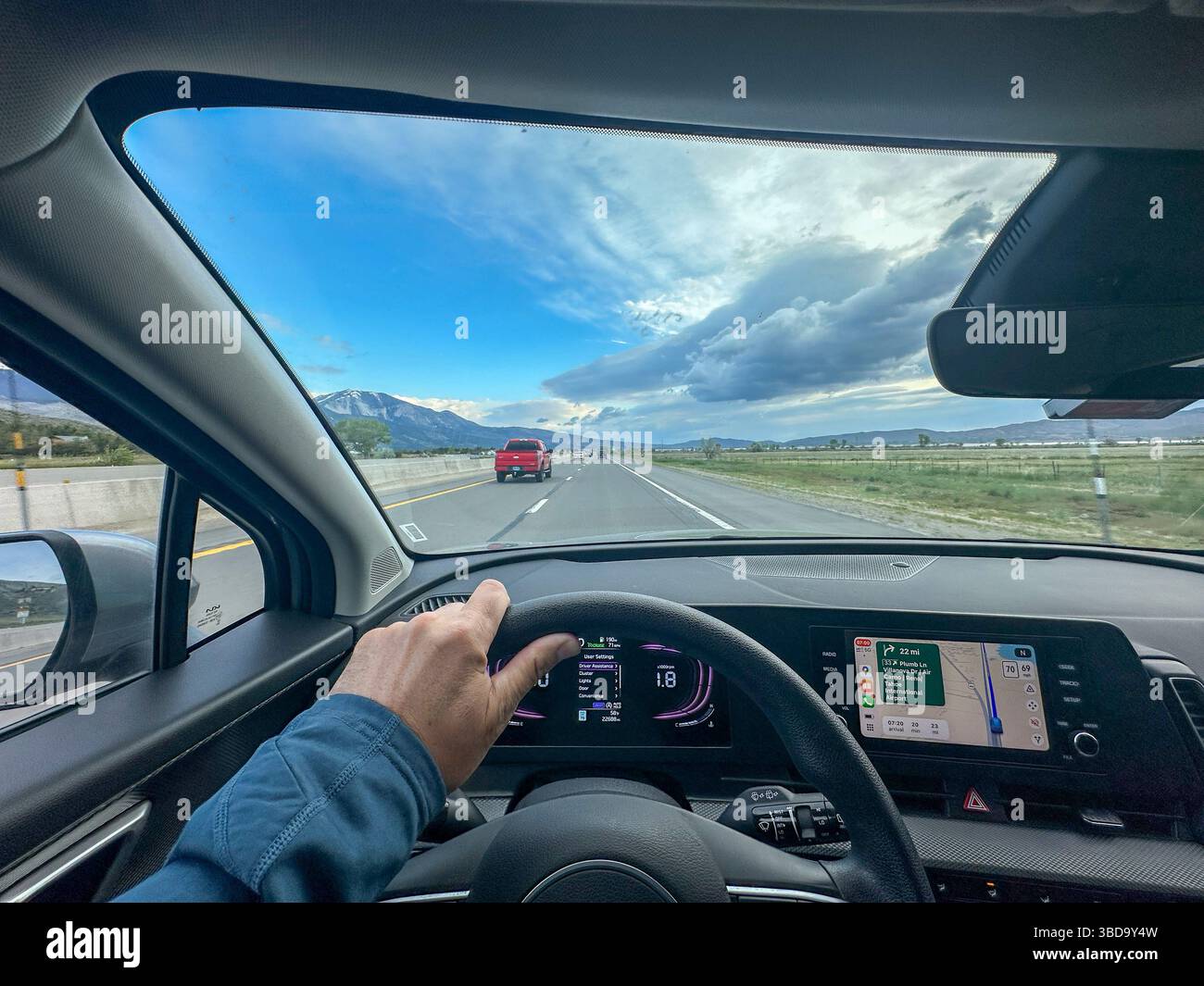 13 MAY 2025 - Nevada, USA - Driving the freeway on a road trip across ...