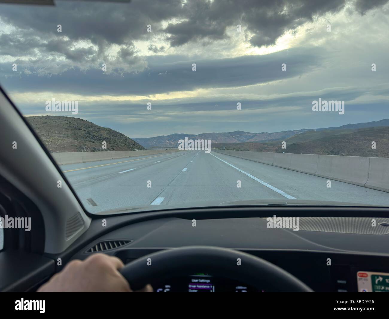 13 MAY 2025 - Nevada, USA - Driving the freeway on a road trip across ...