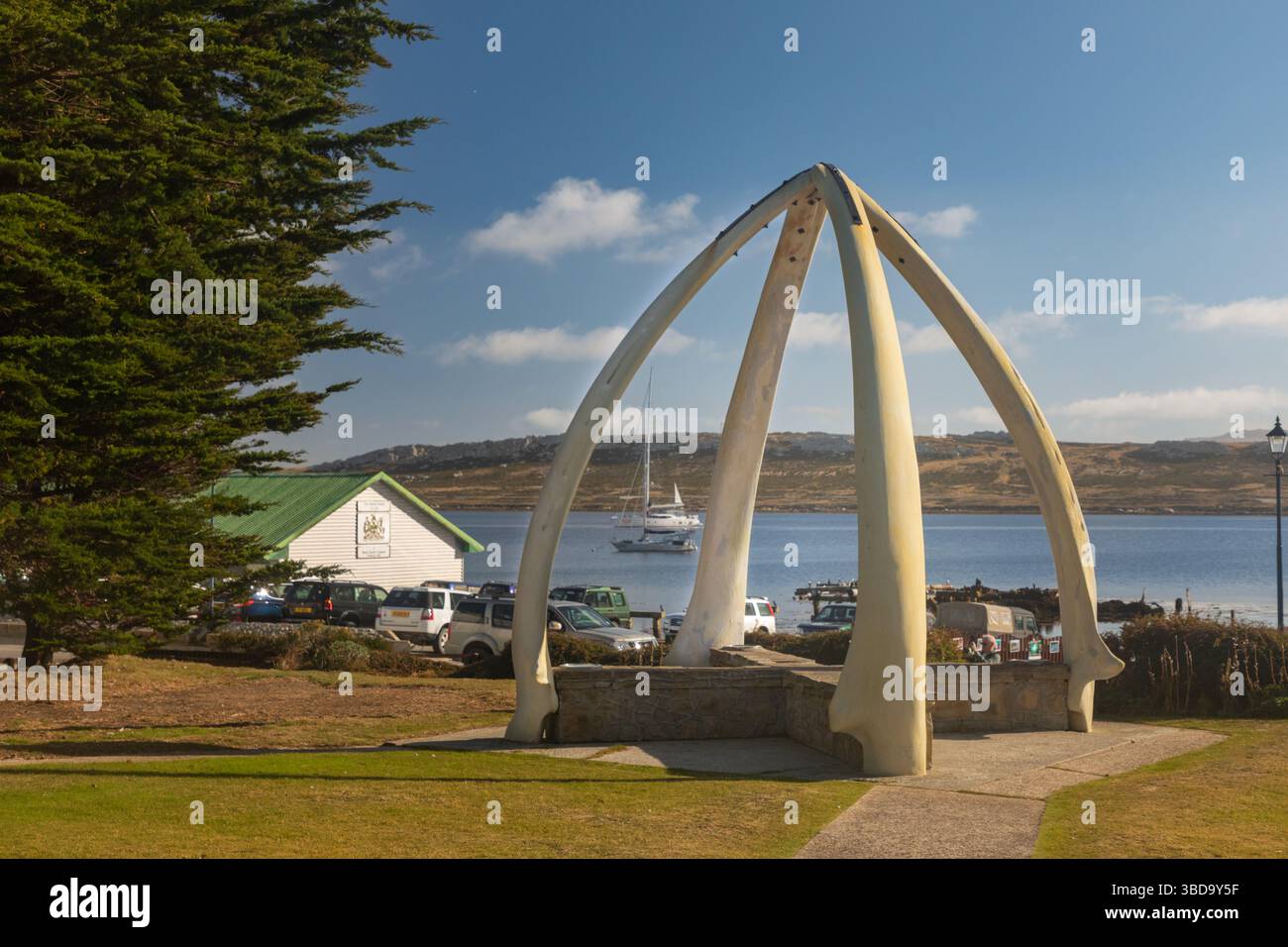 The Whalebone Arch, comprising the jawbones of two blue whales, was ...
