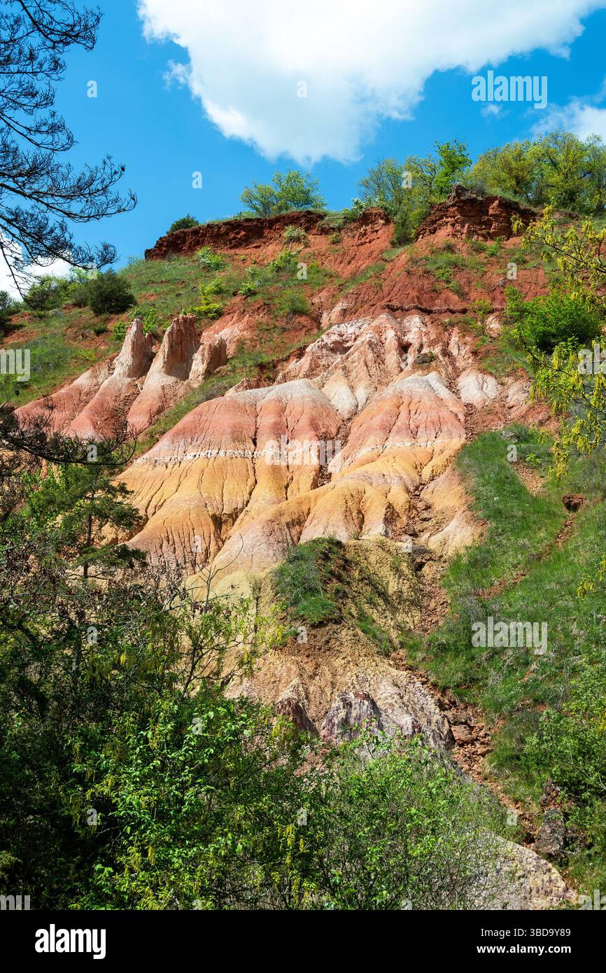 The valley of the Saints. Geological erosion has created vibrant ...