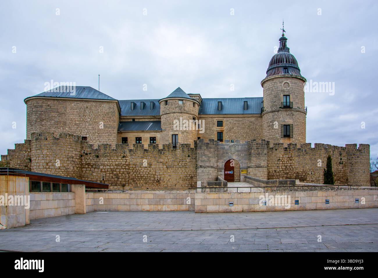 Main facade of the General Archive of Simancas, Spain Stock Photo - Alamy