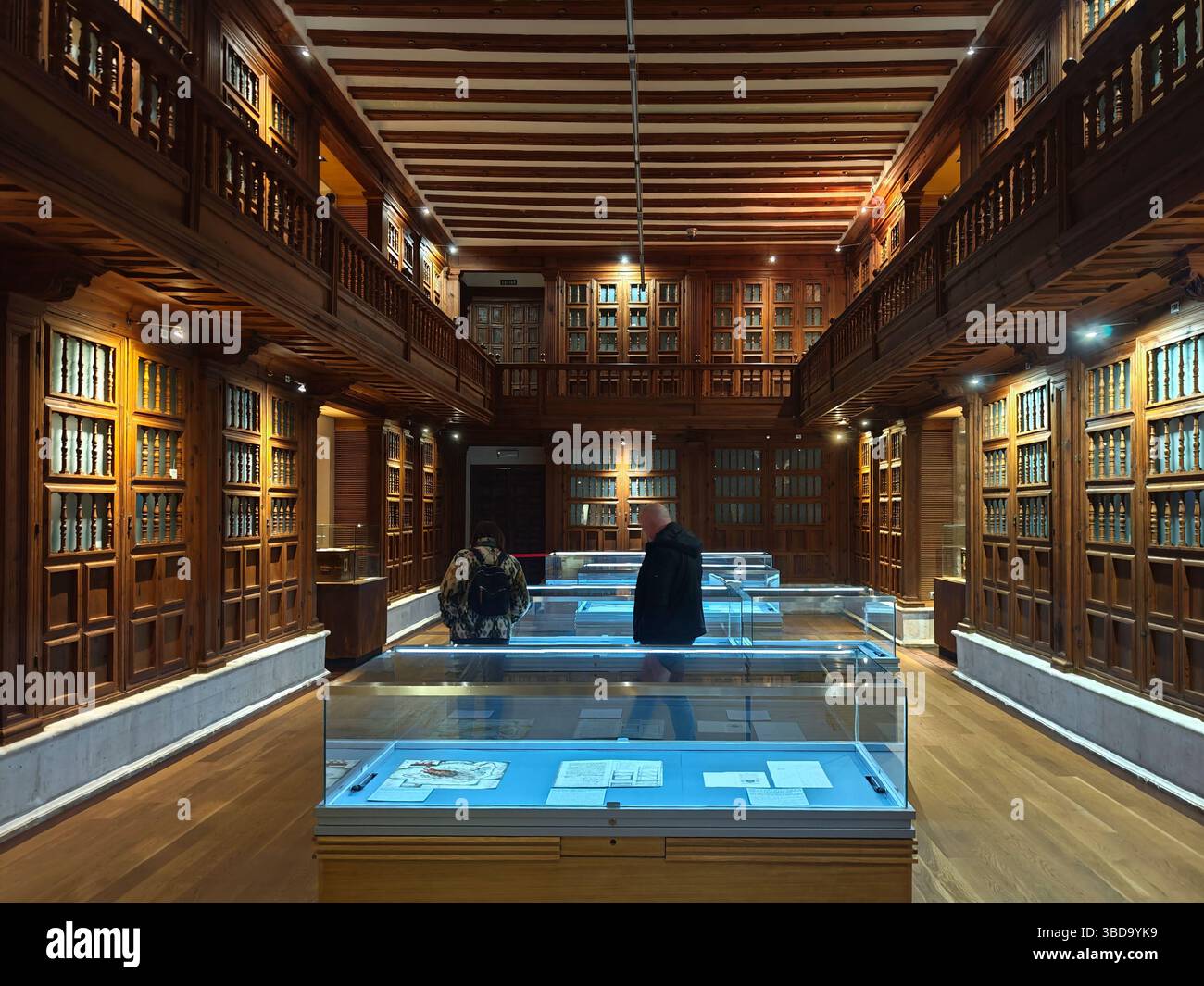 Interior of the historical general archive of Simancas, Spain Stock ...