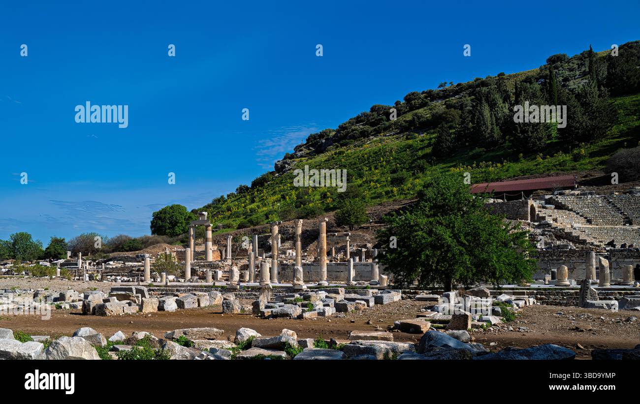 Photo of an archeological dig of the ancient ruins near Ephesus in ...