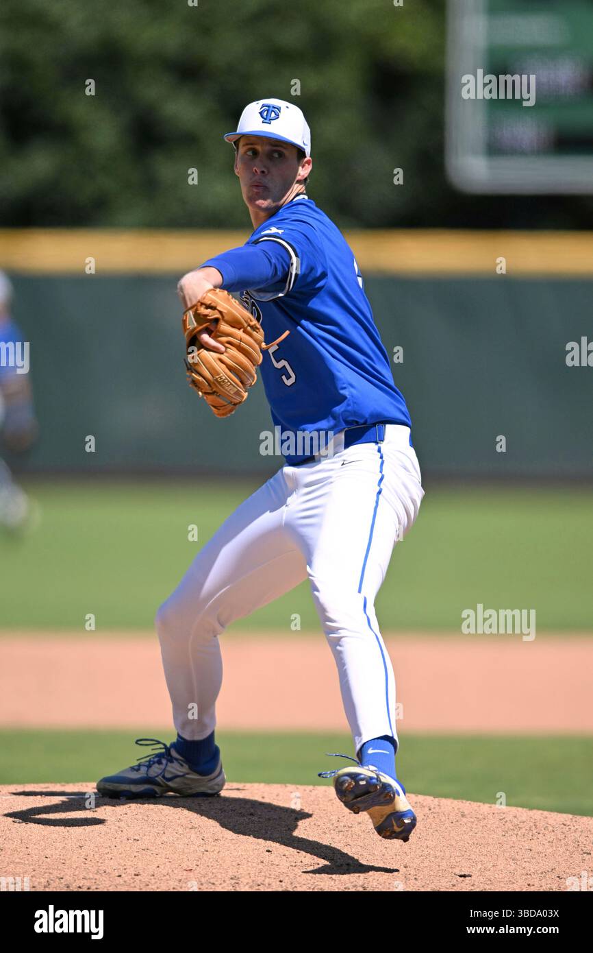 Aaron Watson (5) of the Trinity Christian Conquerors (Jacksonville ...