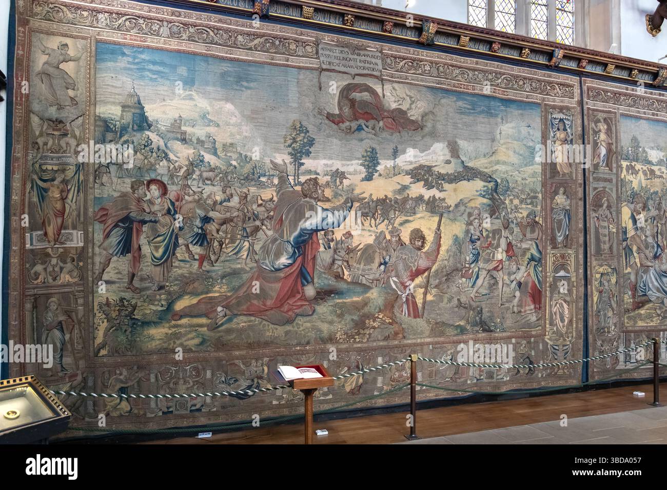 Henry VIII's Abraham tapestries in the Great Hall, Hampton Court Palace ...