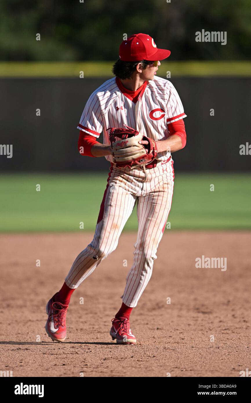 Billy Carlson (3) of the Corona Panthers (Corona, California) during ...